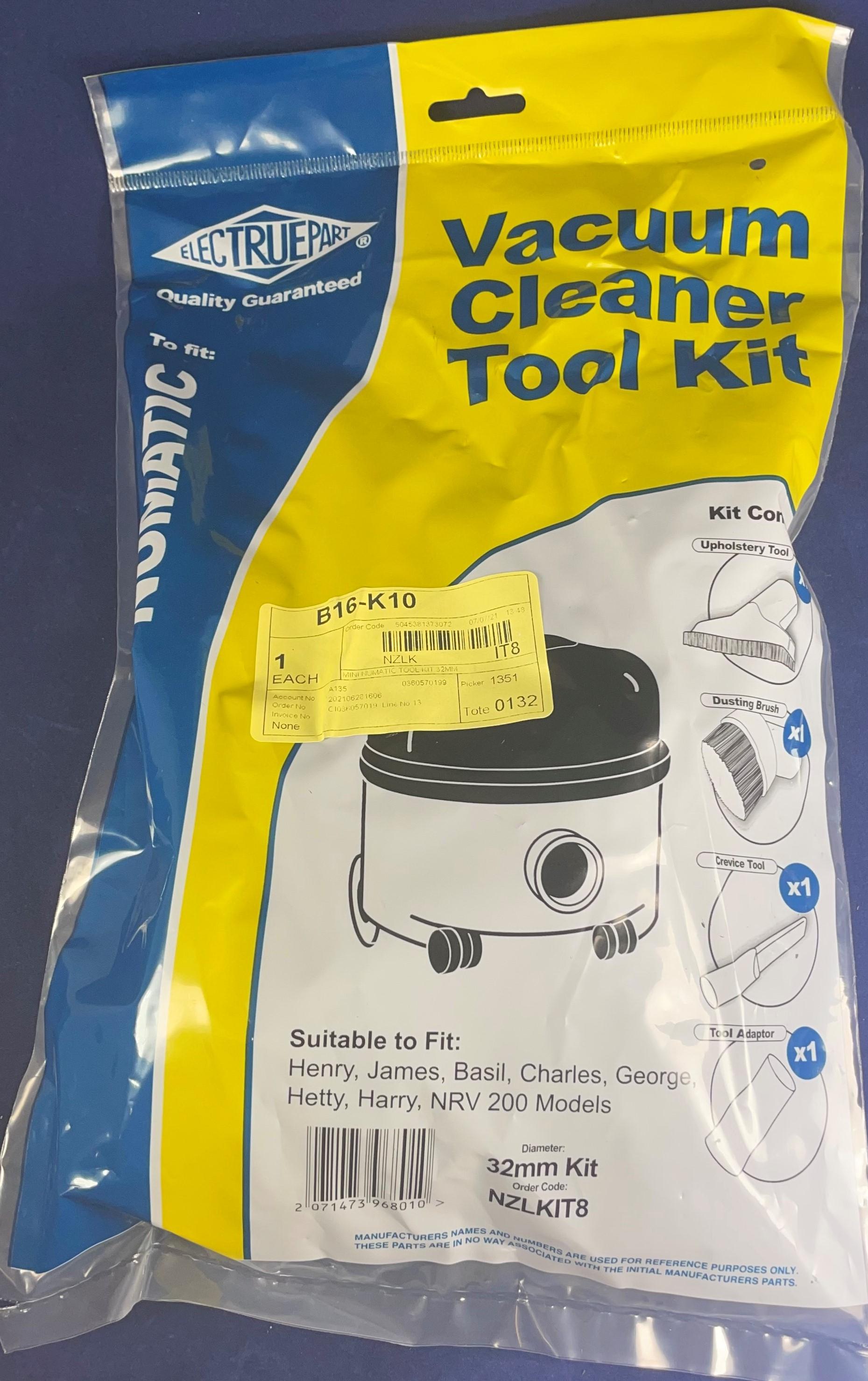 Henry Numatic 32mm Push Fit Mini Tool Brush Kit